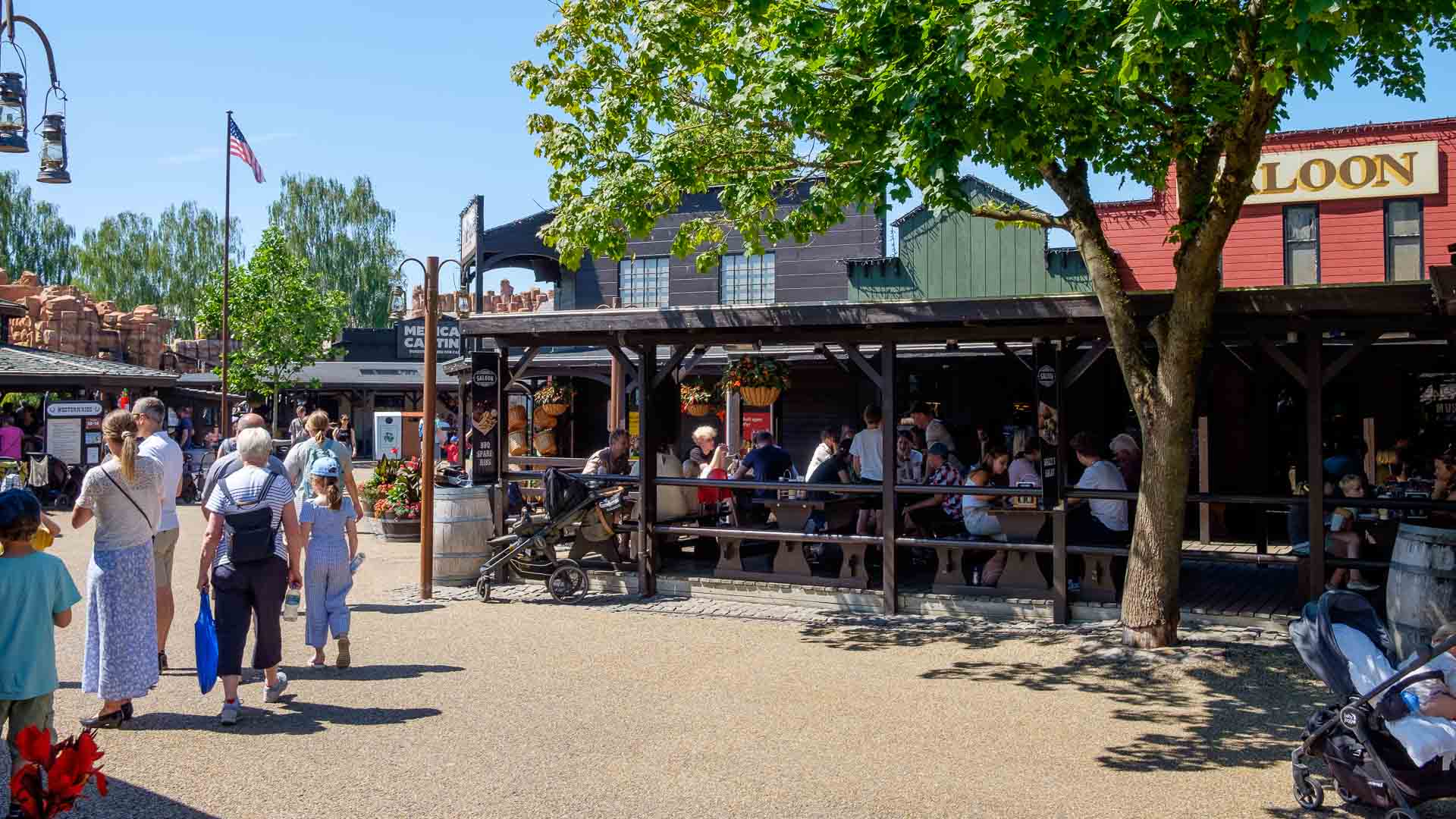 Saloon er en western-inspirerede restaurant i Legoland