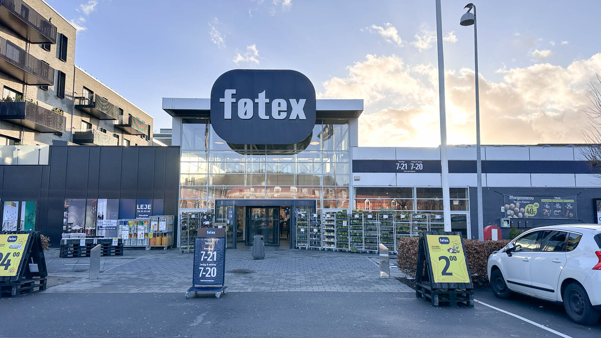 Føtex bageren ligger i Strandgade i Vejle