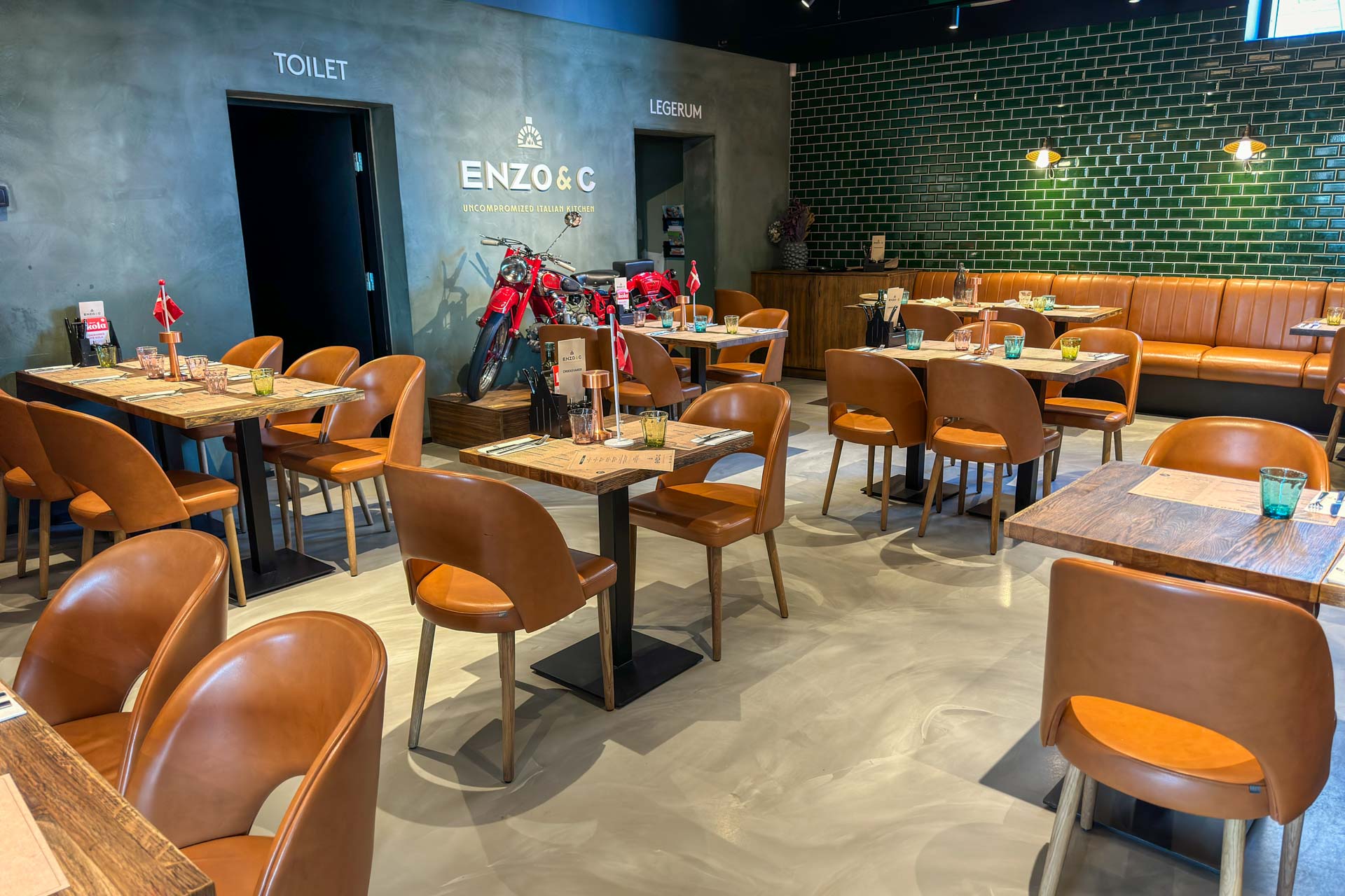 Enzo & C på havneøen er en italiensk restaurant