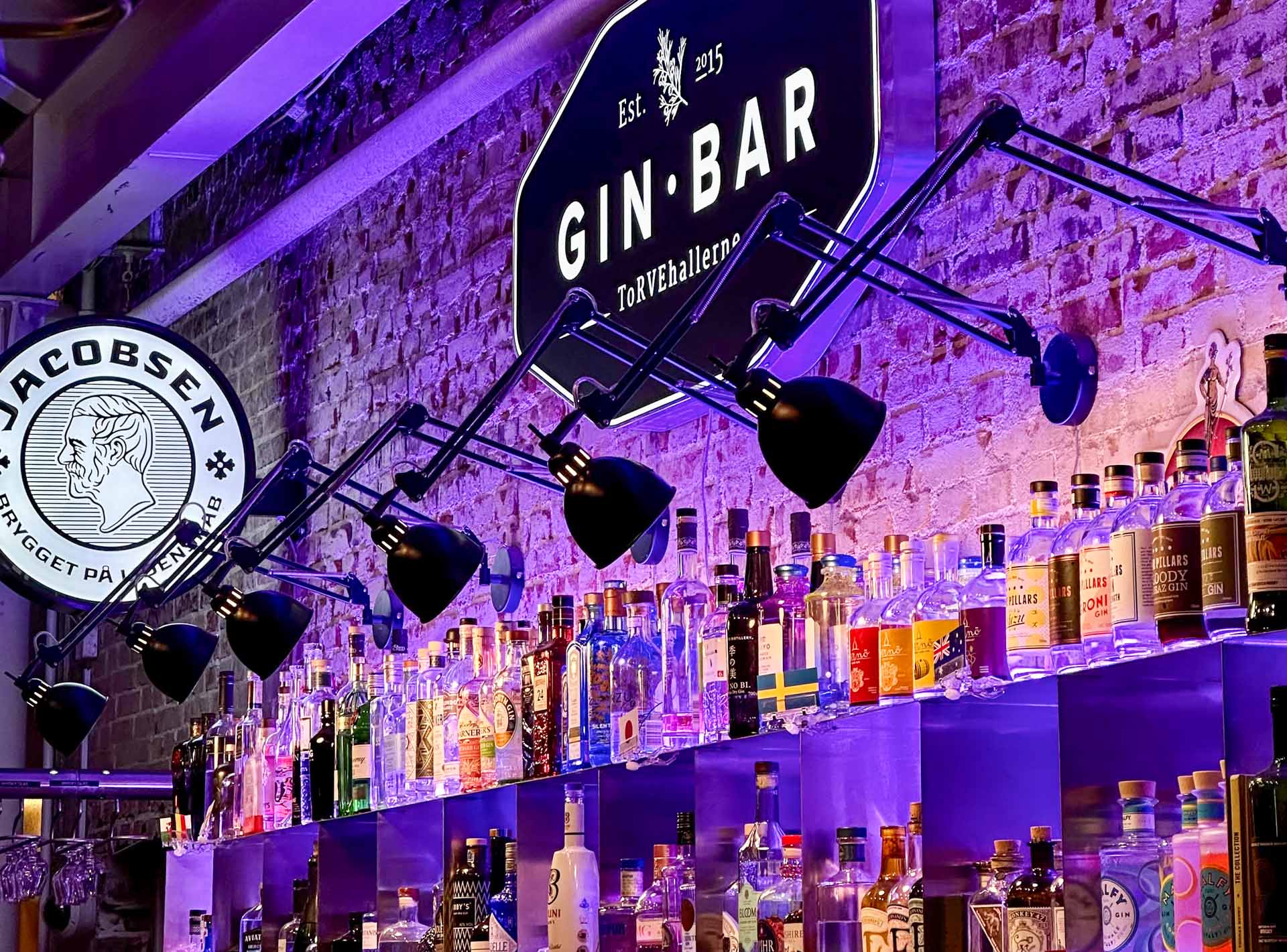 GIN•BAR er strategisk placeret i Torvehallerne i Vejle